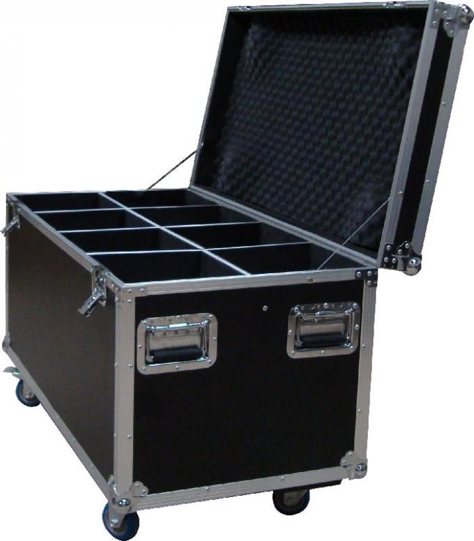 Portable Aluminum Tool Cases Black Guitar / 12U Flight Case Portable Aluminum Tool Cases Black Guitar / 12U Flight Case