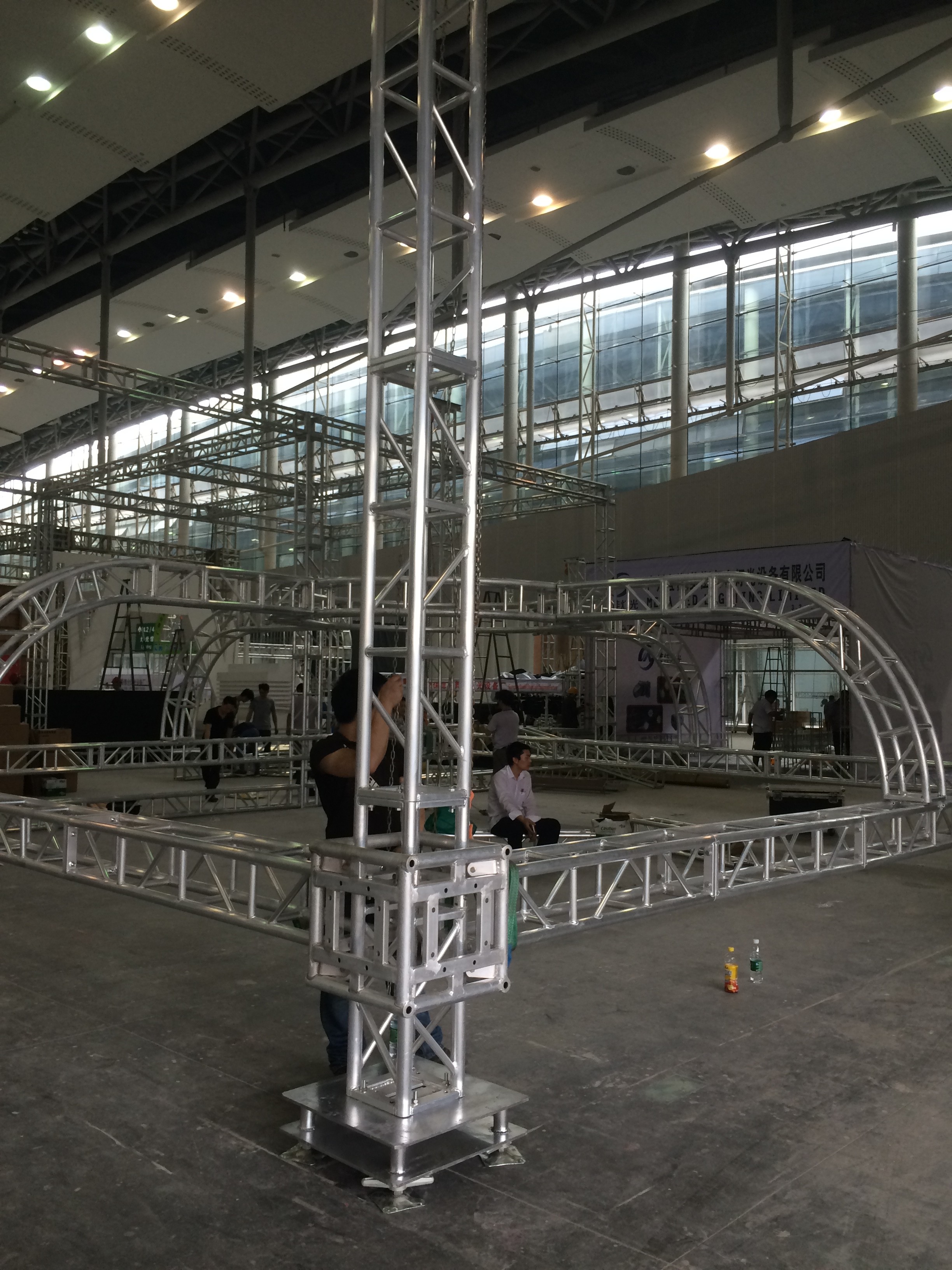 Quick Lock Stage Roof Truss Systems For Trade Show Exhibition