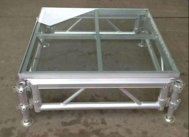 1.22*1.22m High Hardness 18mm Acrylic Stage Platform 380KG/square Meter