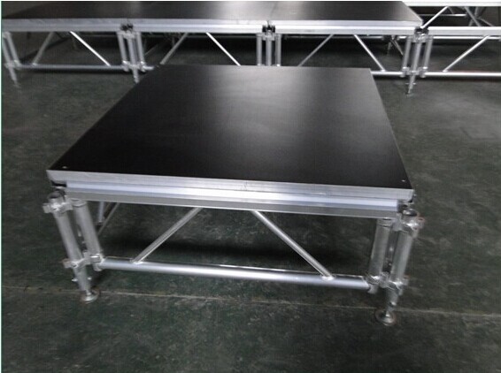 6082-T6 Aluminum Movable Stage Platform / 1.22 X 1.22m Outdoor Portable ...