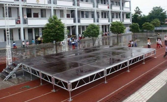 Aluminum Outdoor Movable Stage Platform , Portable DJ Stage Outdoor ...